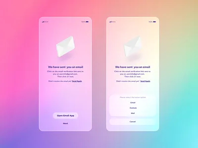 Email Verification UI Design designs, themes, templates and ...