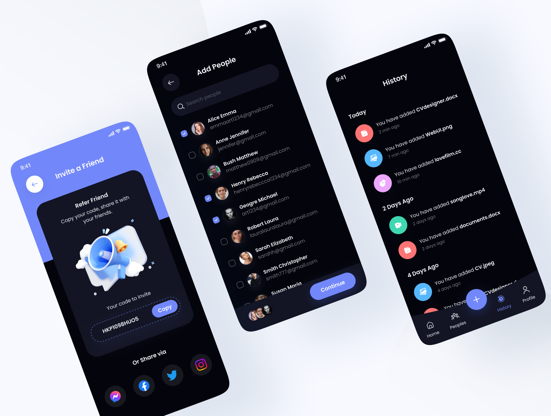 Storage Management App by arshida on Dribbble