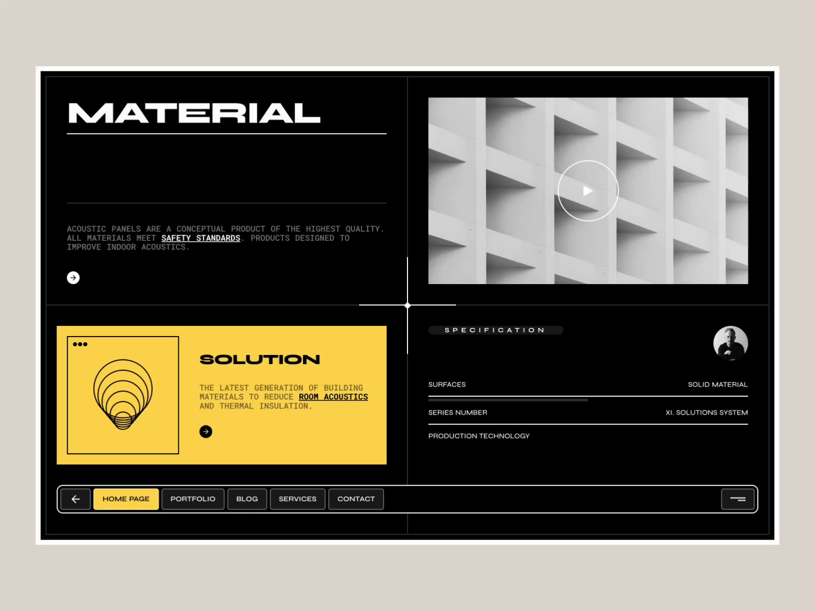 MATERIAL - Website Concept by Tomasz Mazurczak for Studio Design on ...