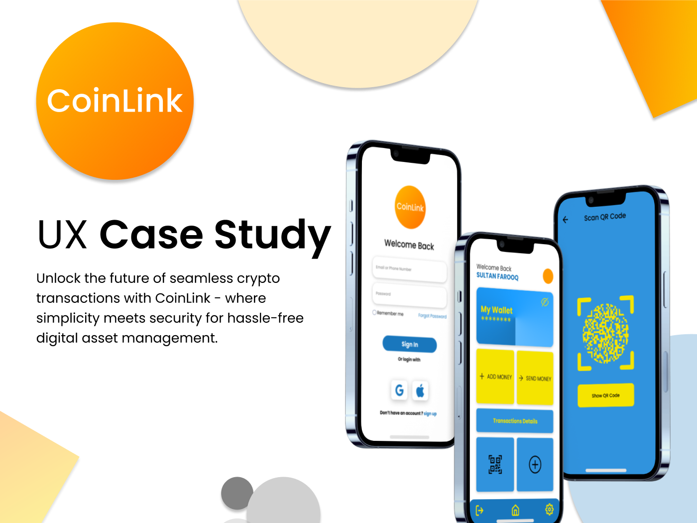 CoinLink - UX Case Study by Sultan Farooq on Dribbble