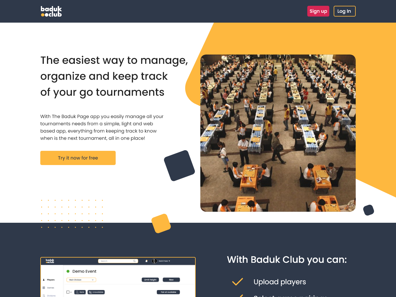 Baduk club: Go tournament app by Robert on Dribbble