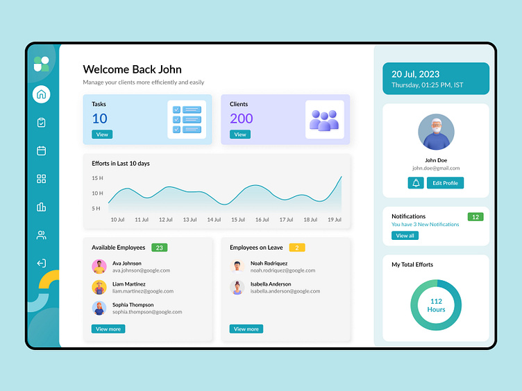Daily UI Challenge - Day 16 - Analytics Chart - Minimalism by Mohini ...