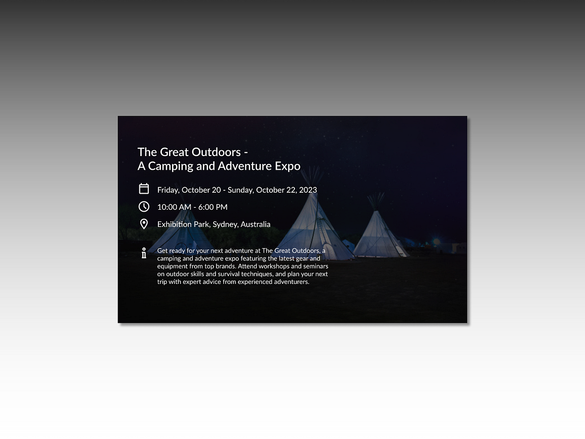 Event Listing designs, themes, templates and downloadable graphic ...