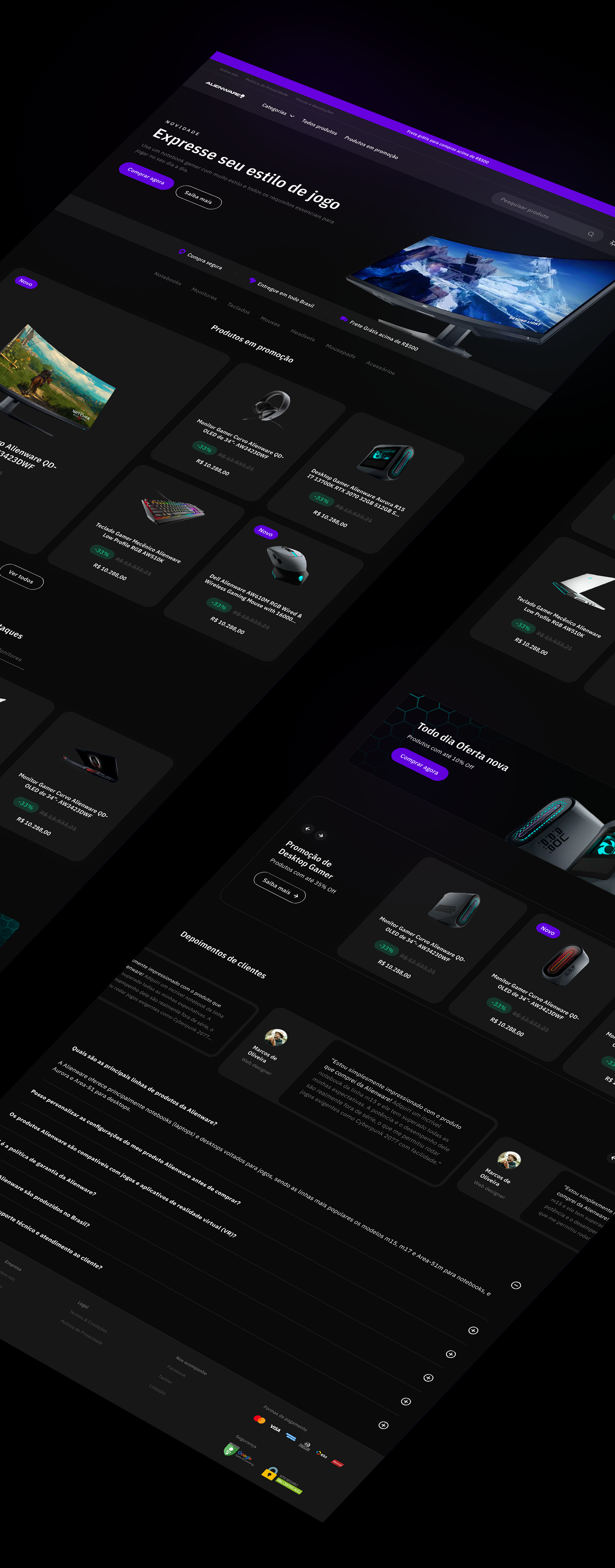 Alienware Store Redesign Concept by Alisson Rochinski on Dribbble