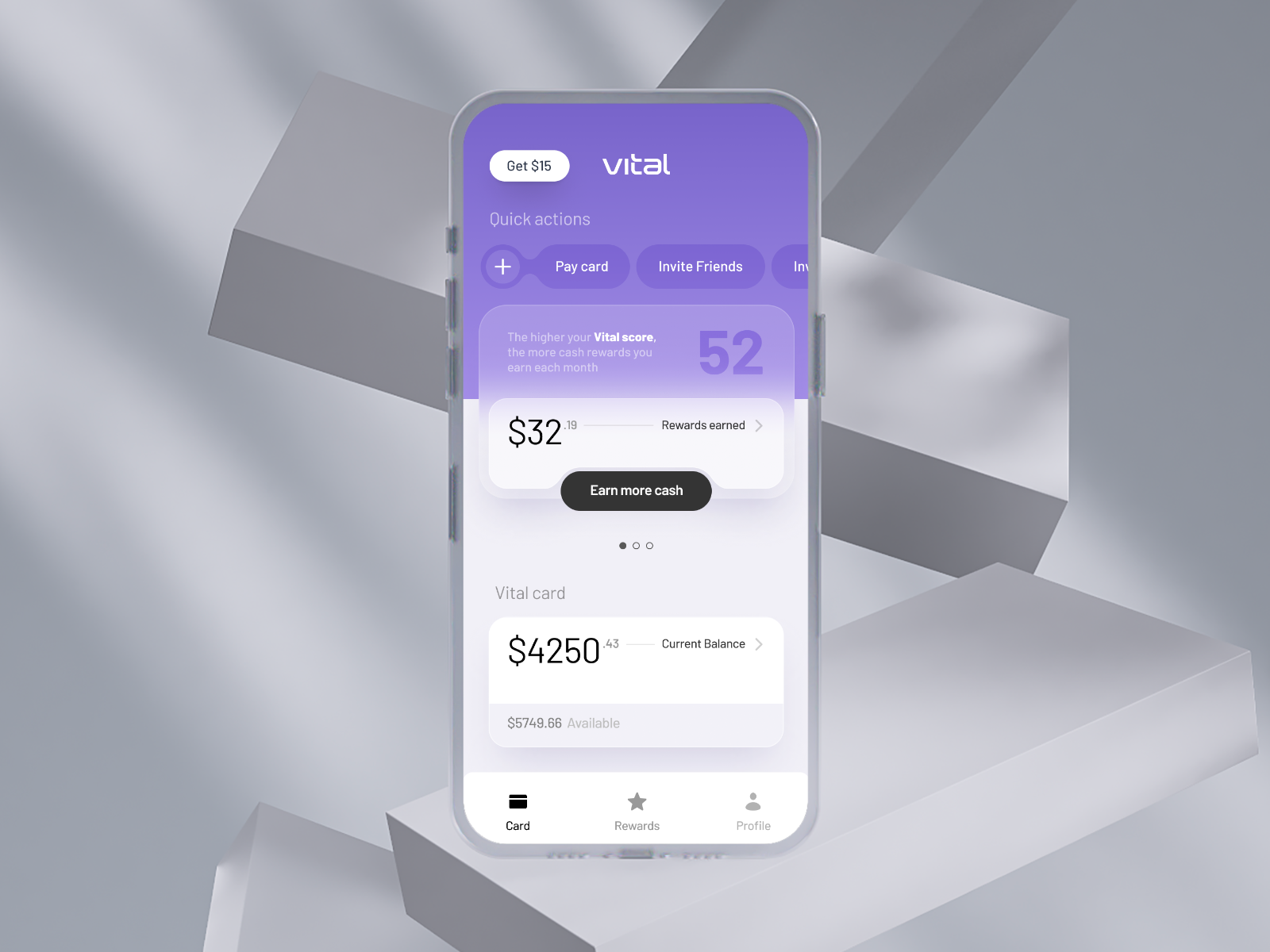 Vital purple UI for banking iOS app by milkinside by Gleb Kuznetsov on ...