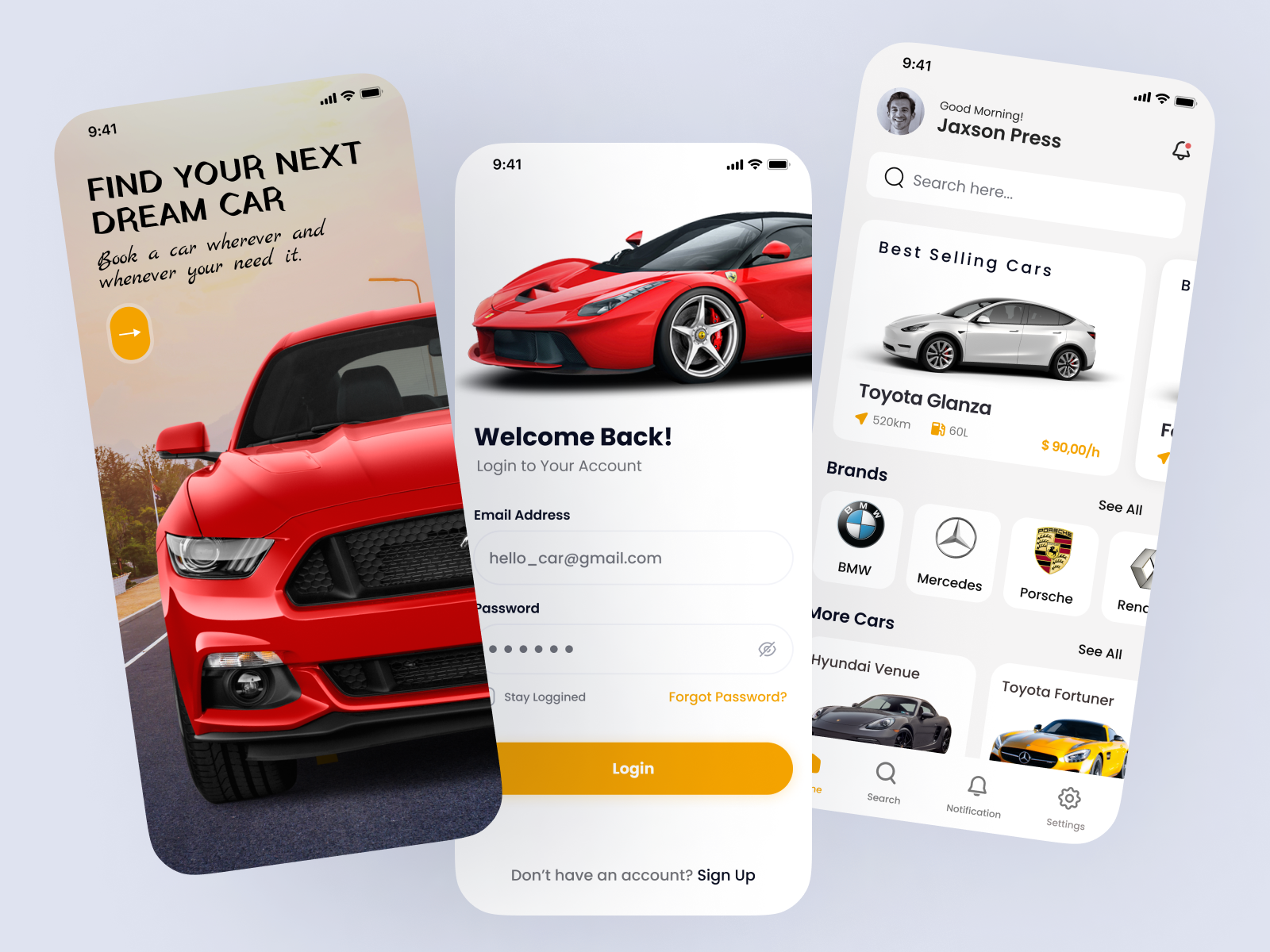 Car Sale App Design by Md Yeasir Arafat on Dribbble