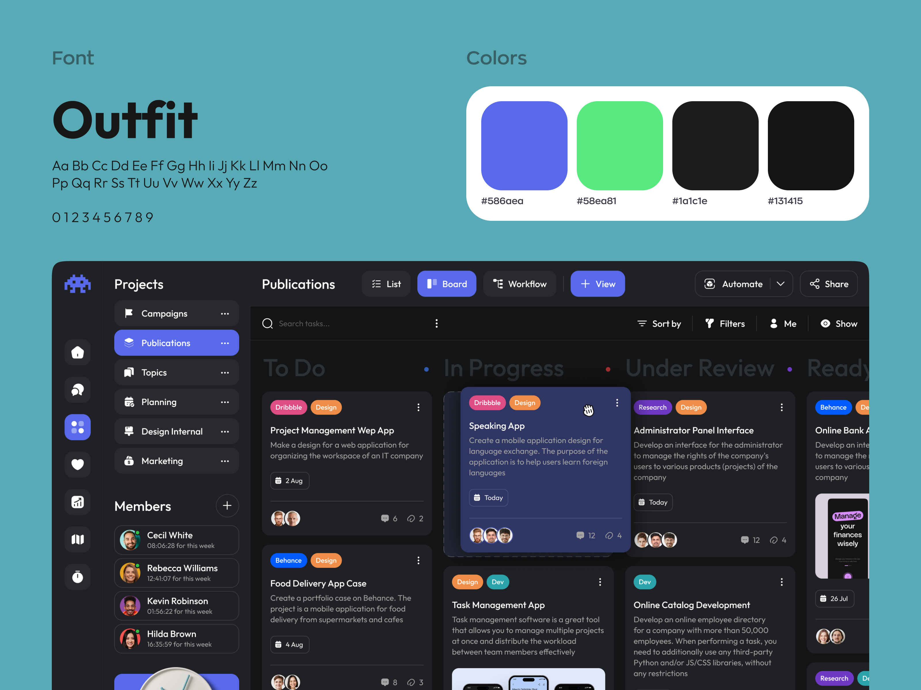 Project Management Web App by Ronas IT | UI/UX Team on Dribbble
