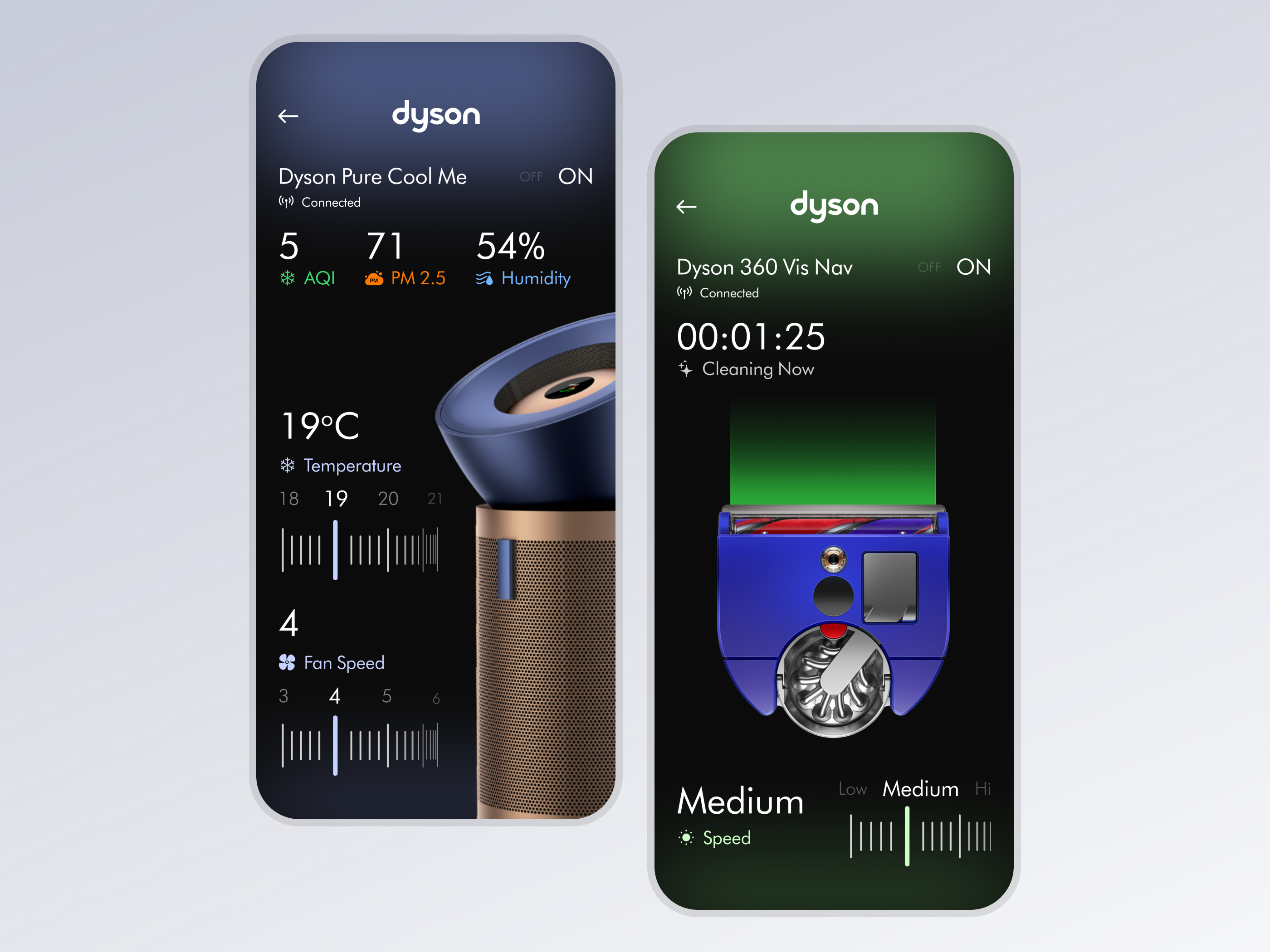 Dyson Link App - Concept by Atulya on Dribbble