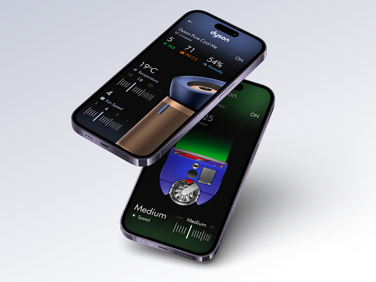 Dyson Link App - Concept by Atulya on Dribbble