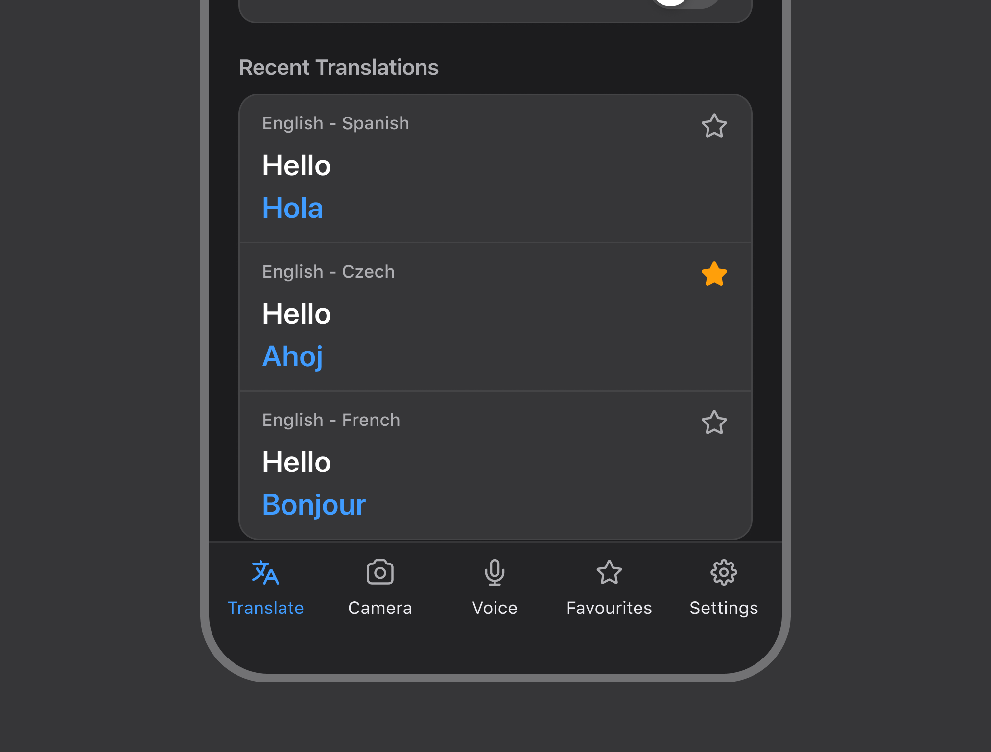 Translator App by Sam on Dribbble