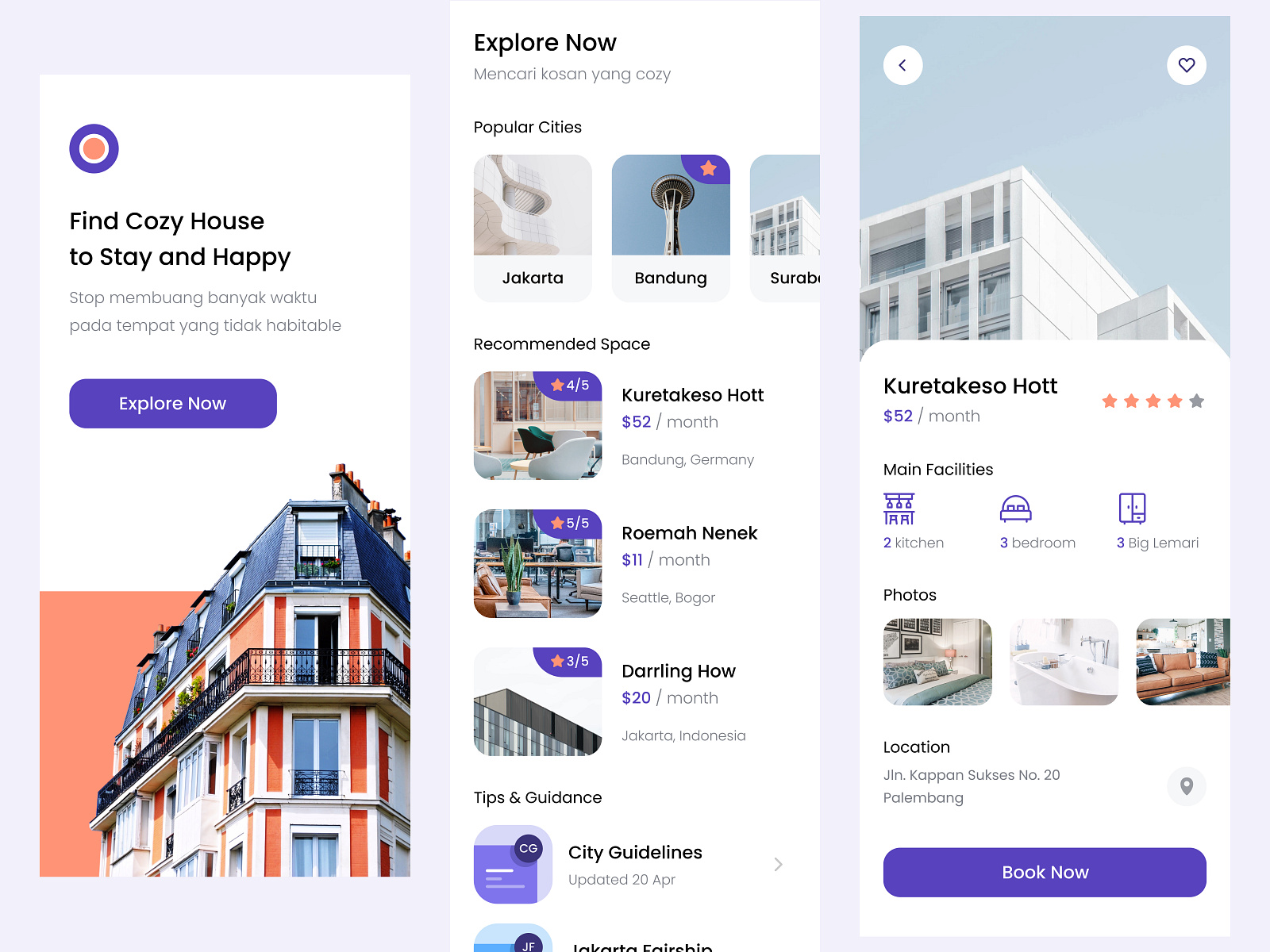 Find House Mobile App by Kevin Kurniawan Wijaya on Dribbble