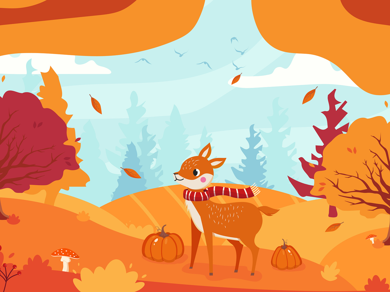Autumn season by Maria Matvienko on Dribbble