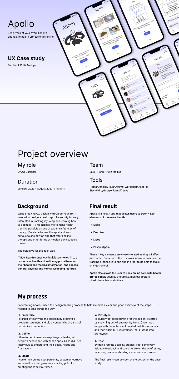 Apollo - UX Case study by Henrik Pultz Melbye on Dribbble