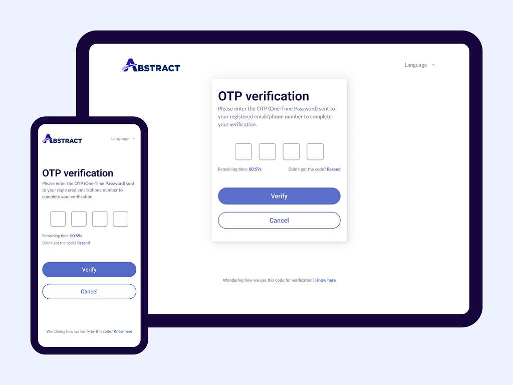 OTP verification - UI Design by Amit Rohan on Dribbble