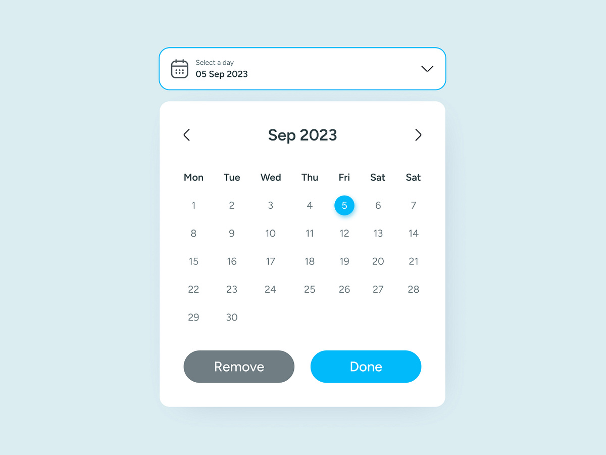 Browse thousands of Datepicker images for design inspiration | Dribbble