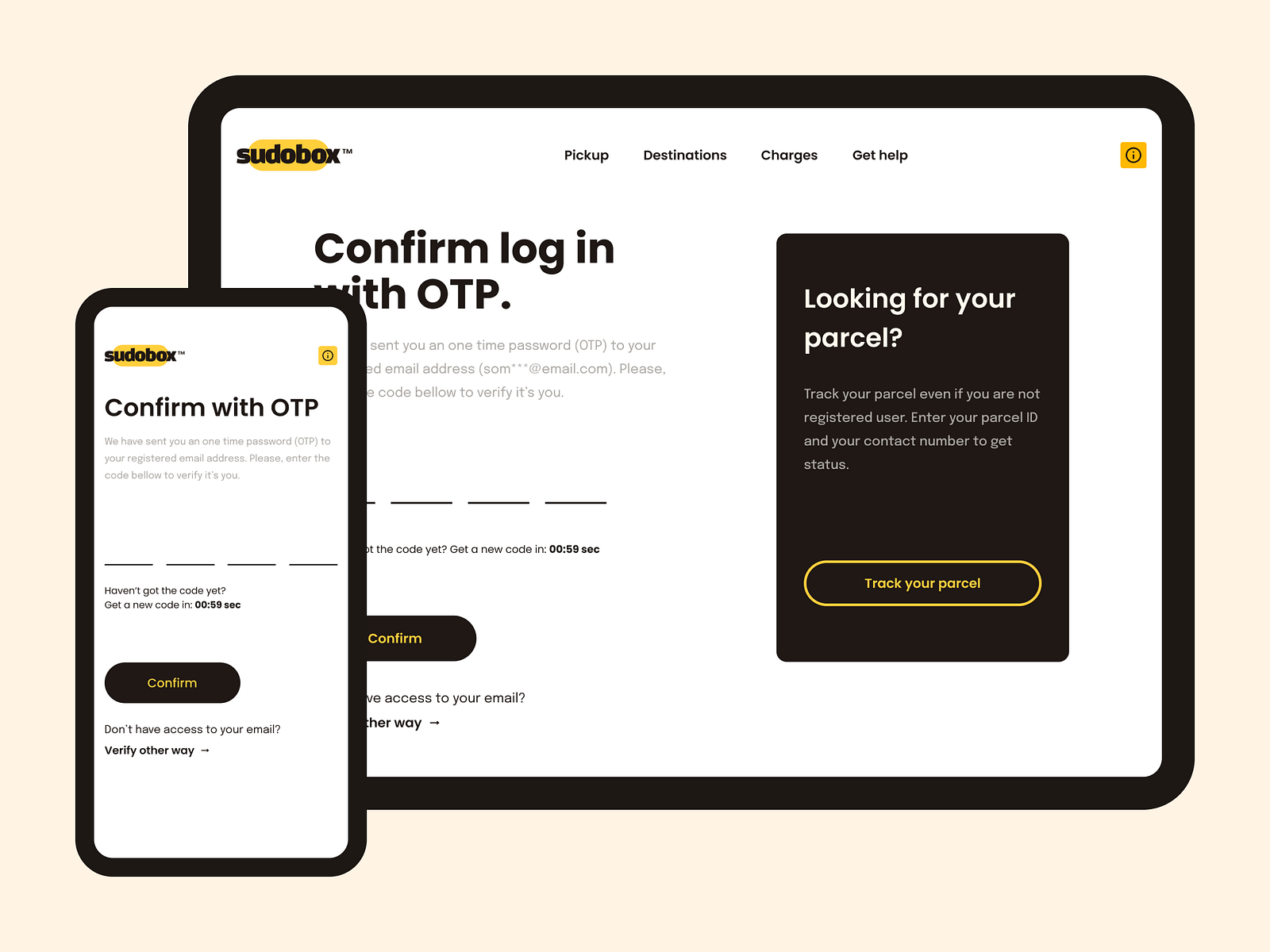 OTP verification - UI Design by Amit Rohan on Dribbble