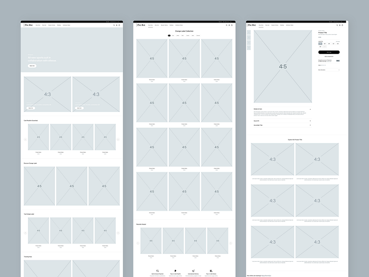 Owen Scott | Website Wireframes by Adam Wishart on Dribbble