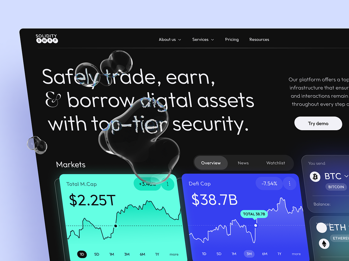 Browse thousands of Crypto Website images for design inspiration | Dribbble