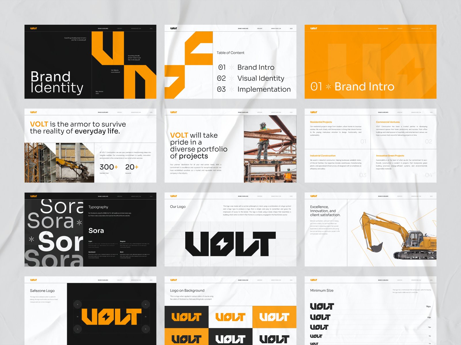 Volt Contractor - Brand Identity Guidelines by Habito Design for Habito ...