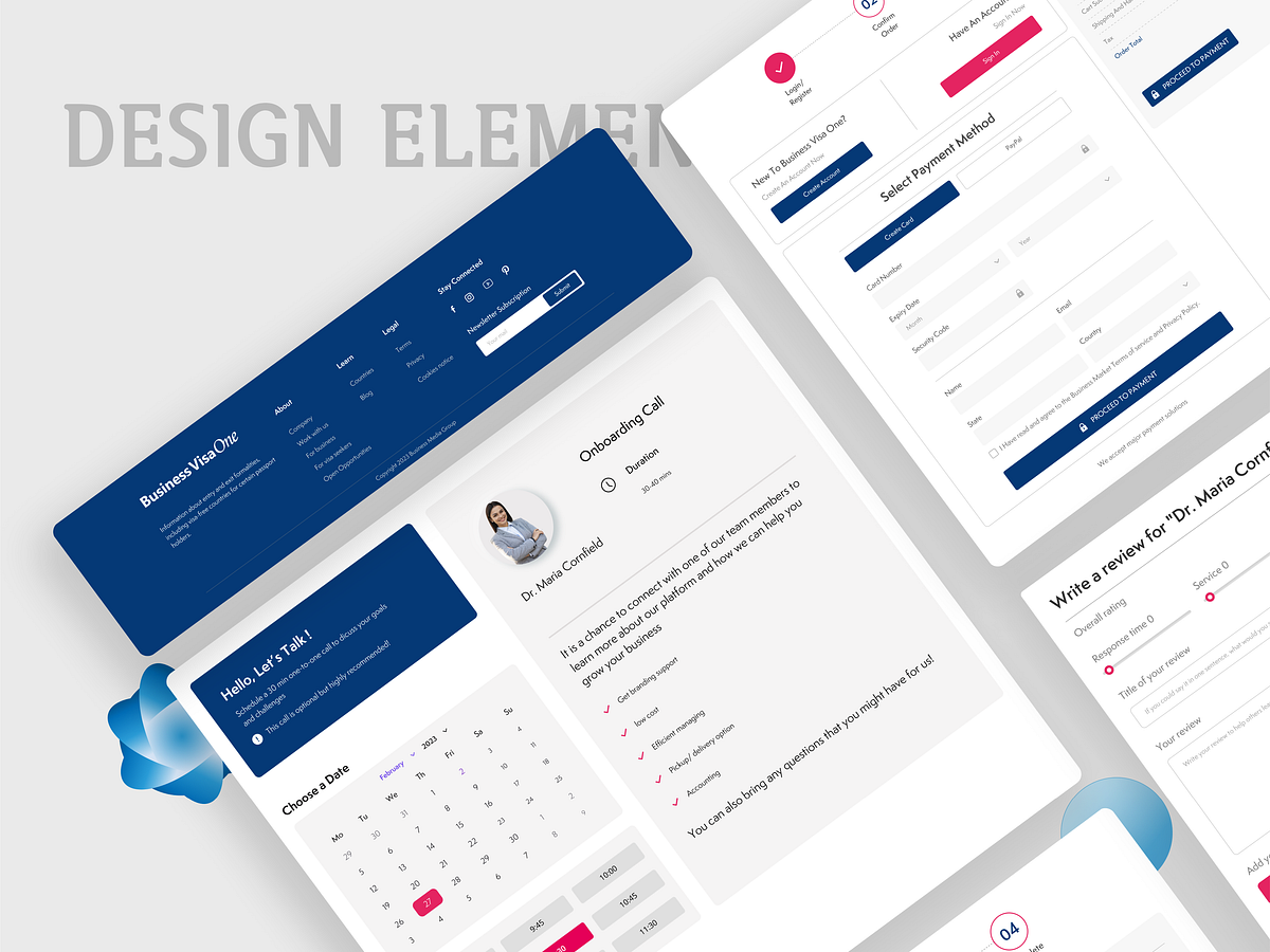 Consulting Web Elements UI Design by Saiham Hossain on Dribbble