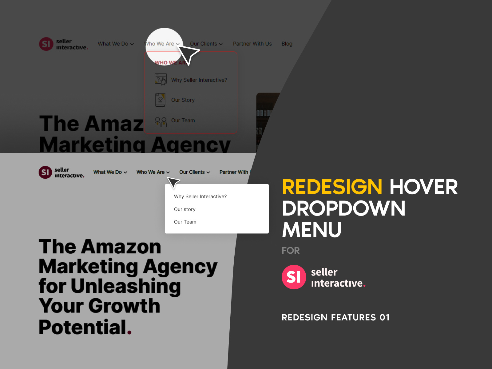 Redesign Dropdown Hover Menu by Samin | Brand Designer on Dribbble