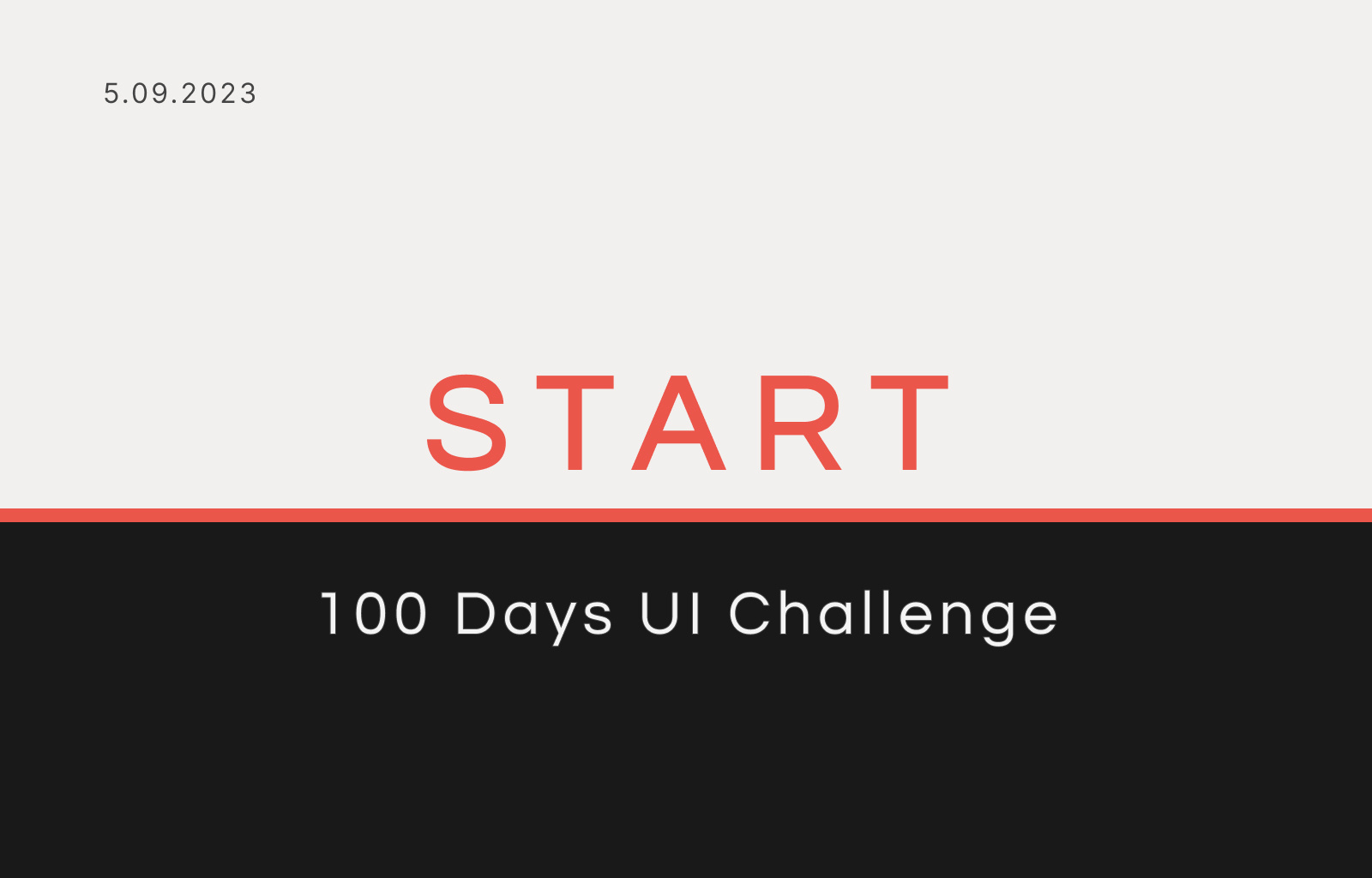 100 Days UI Challenge Start by Iulia Cailean on Dribbble