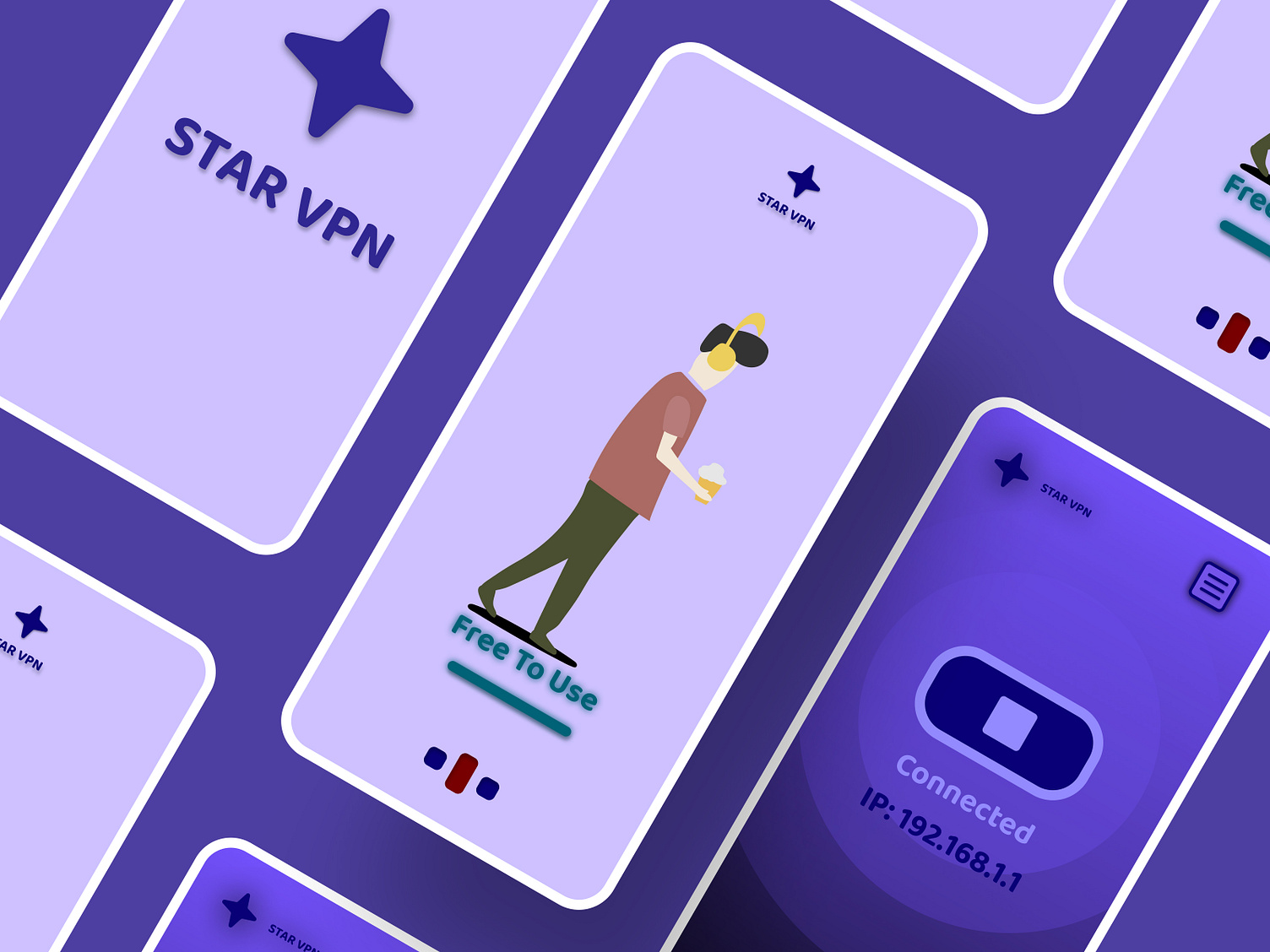 Star VPN by Mr Saghi on Dribbble