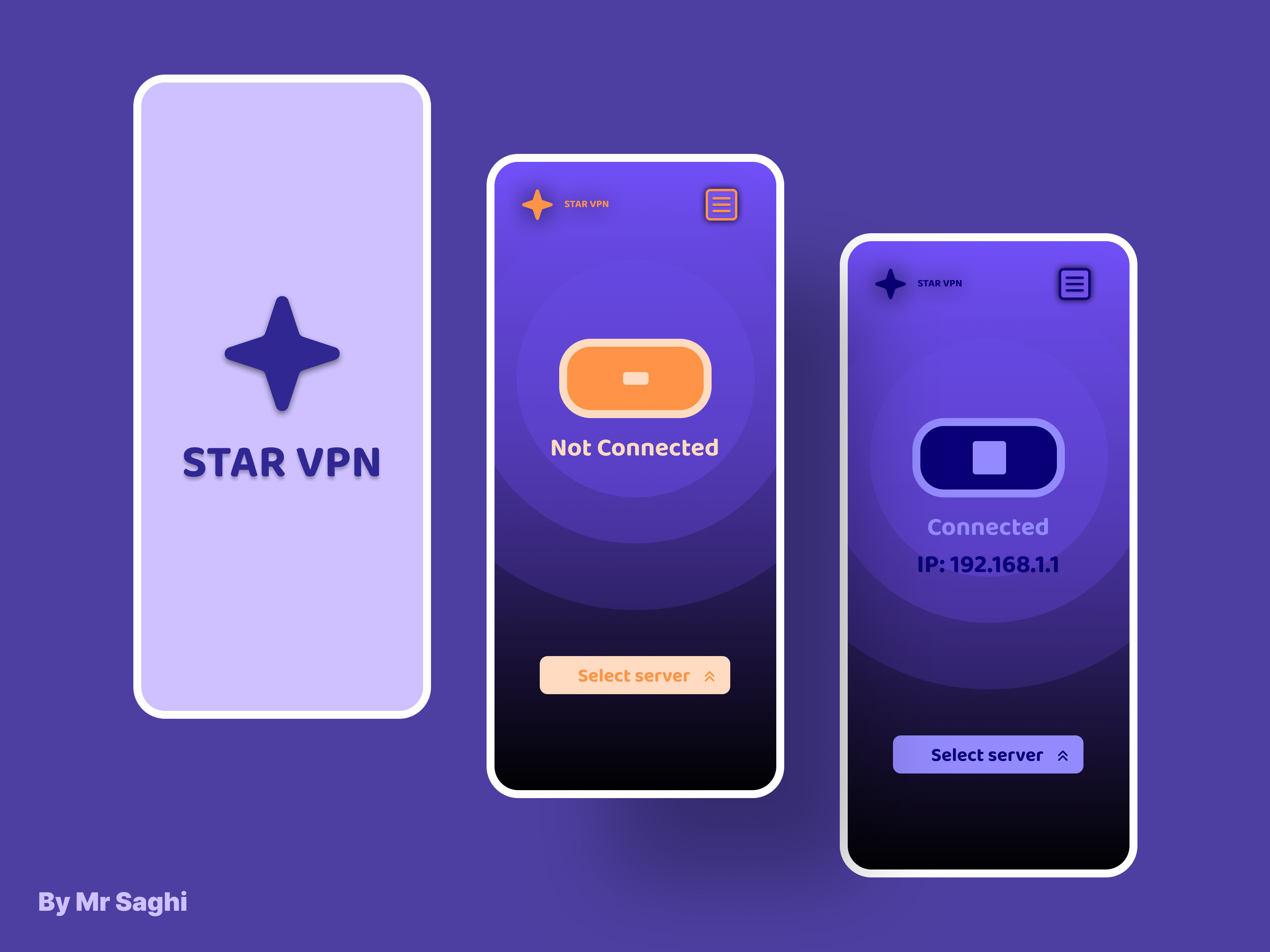 Star VPN by Mr Saghi on Dribbble