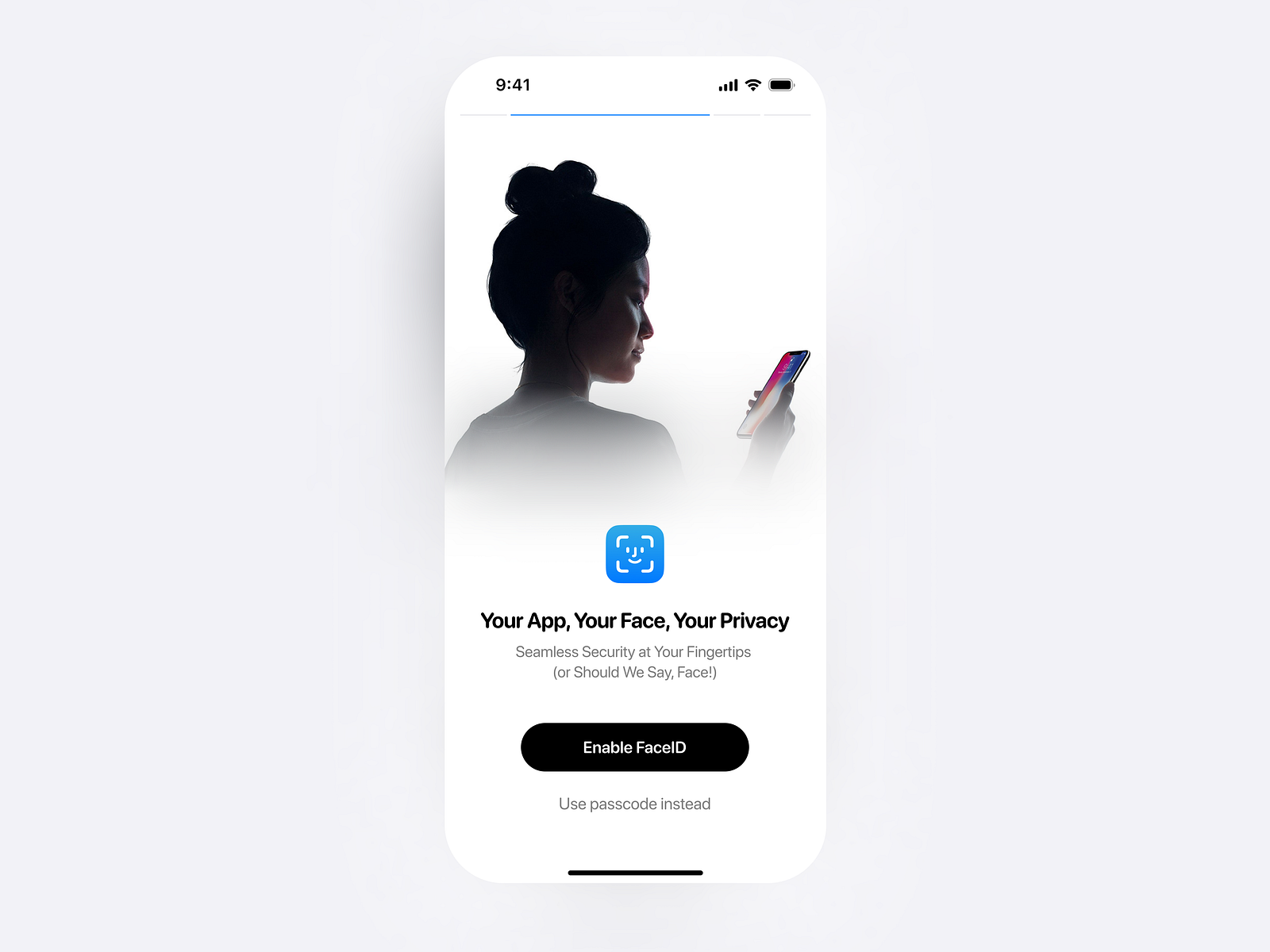 FaceID Onboarding by Mete on Dribbble