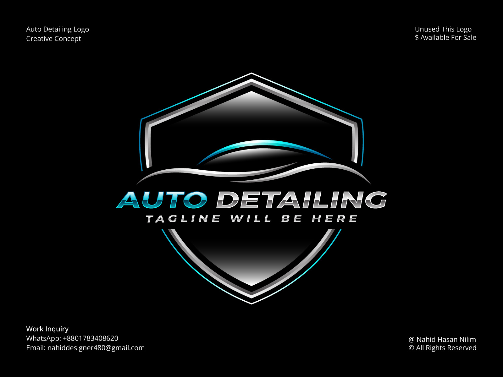 Car Logo, Auto Detailing Logo, Automotive Logo Design Template by Nahid ...