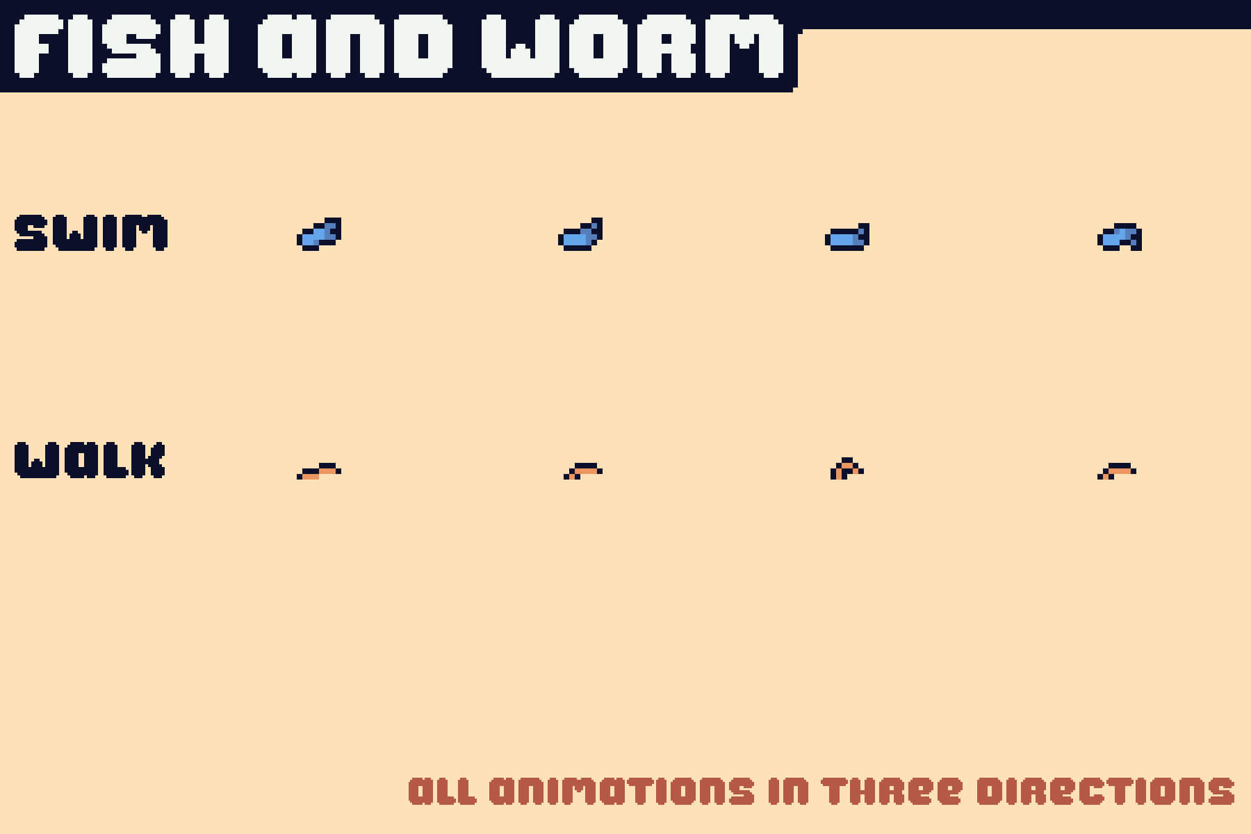 Top-Down Wild Animals Pixel Art Sprite Pack by 2D Game Assets on Dribbble