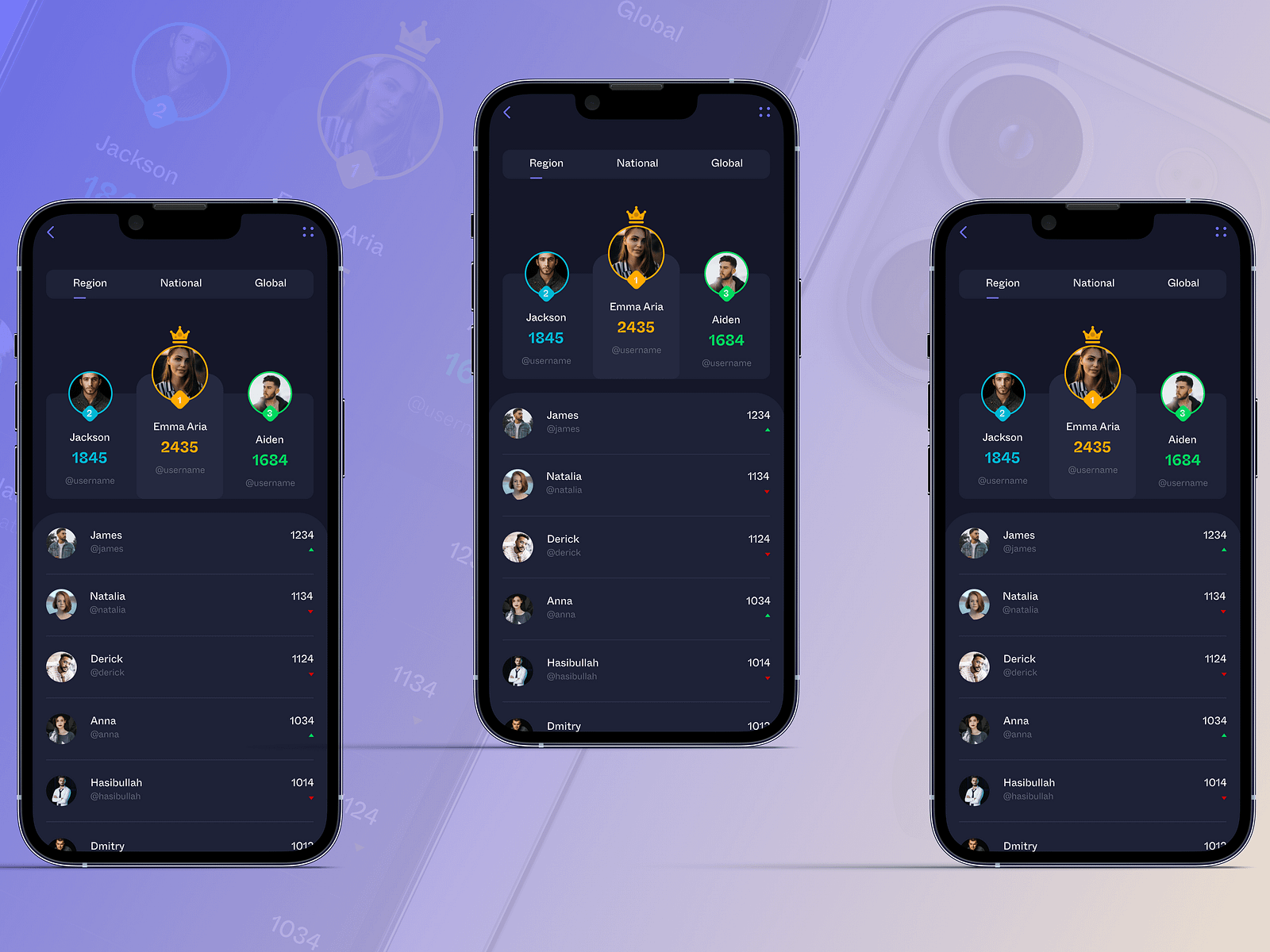 Leaderboard App UI Design in Figma by Mehedi Hasan on Dribbble