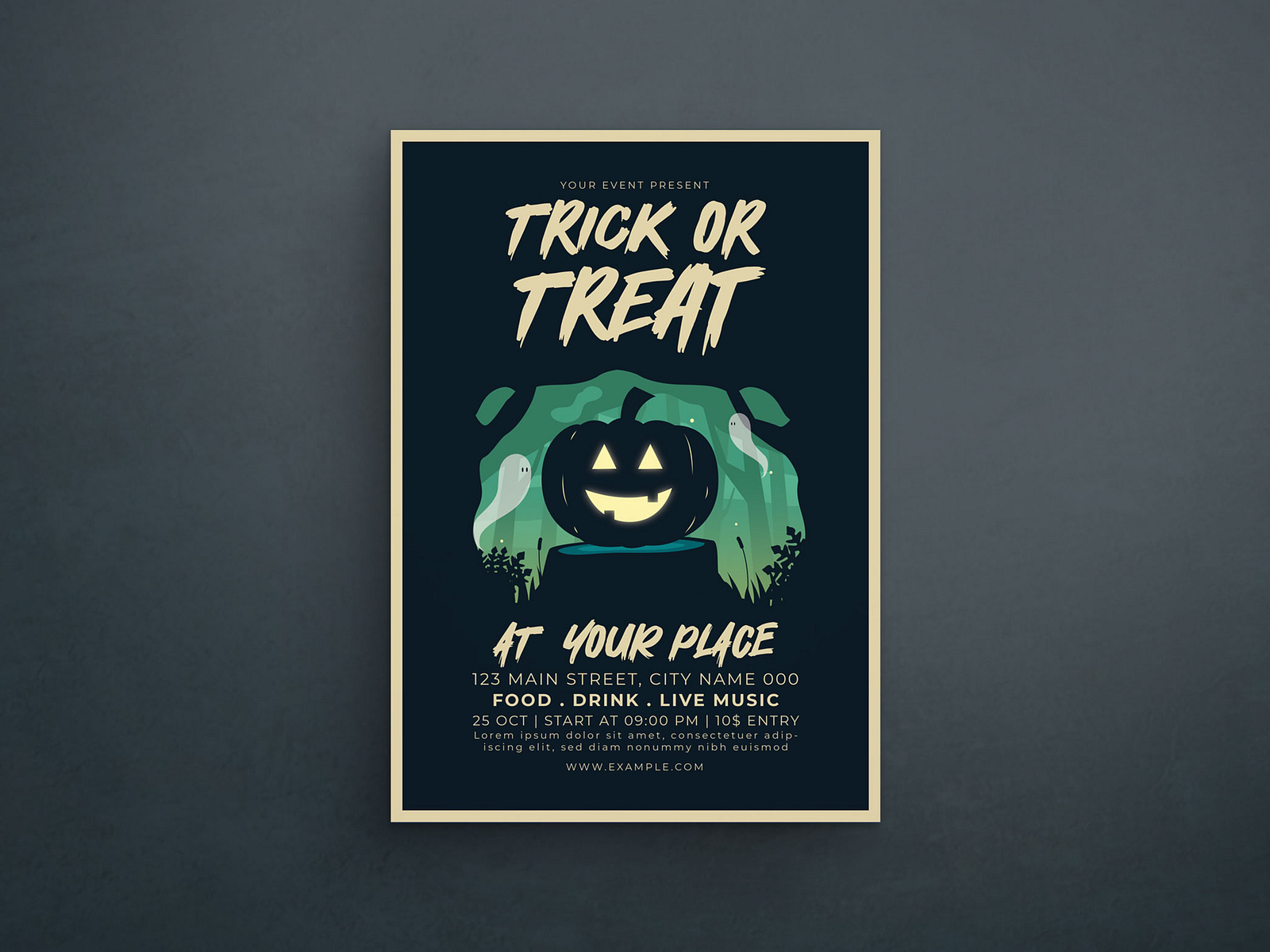 Trick Or Treat Flyer by Aldi Naufal on Dribbble
