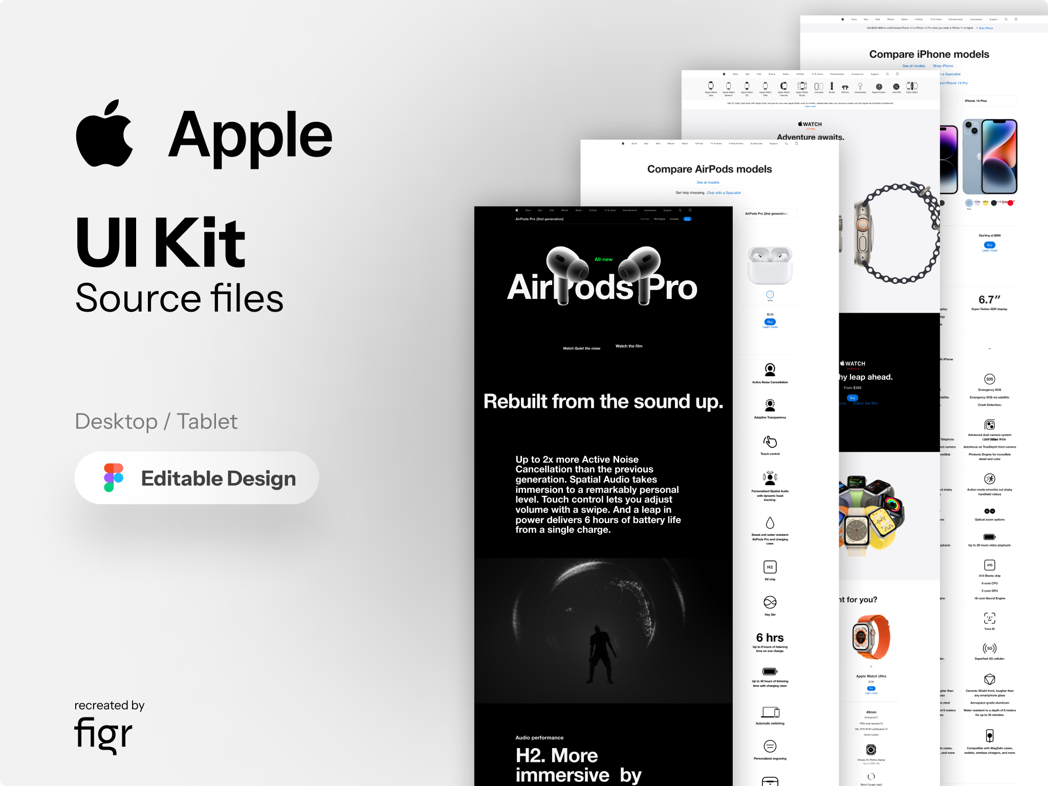 Apple Web UI (Redesigned) by Figr Design on Dribbble