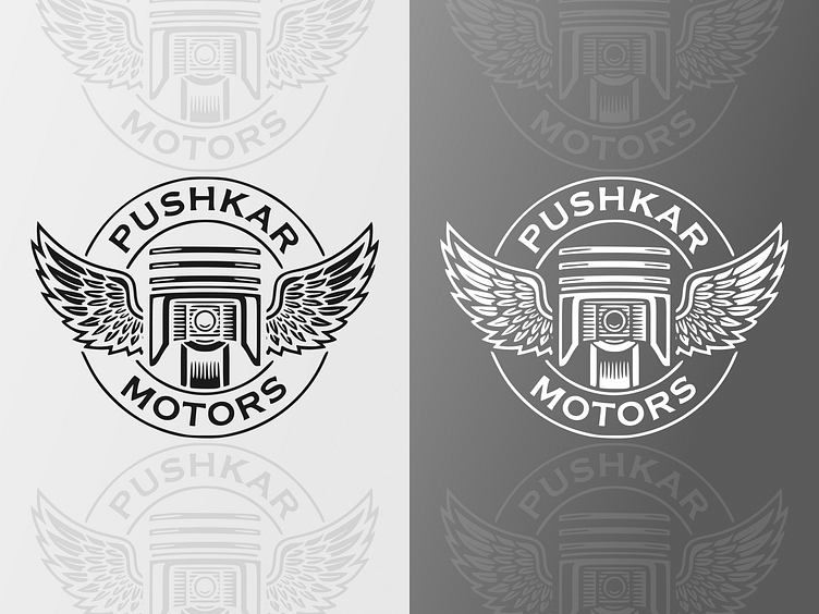 Pushkar Motors logo design. by Prince Pushkar on Dribbble