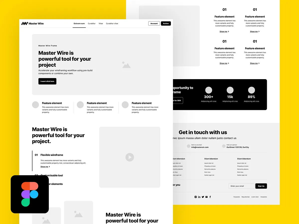 UI Wireframe designs, themes, templates and downloadable graphic ...