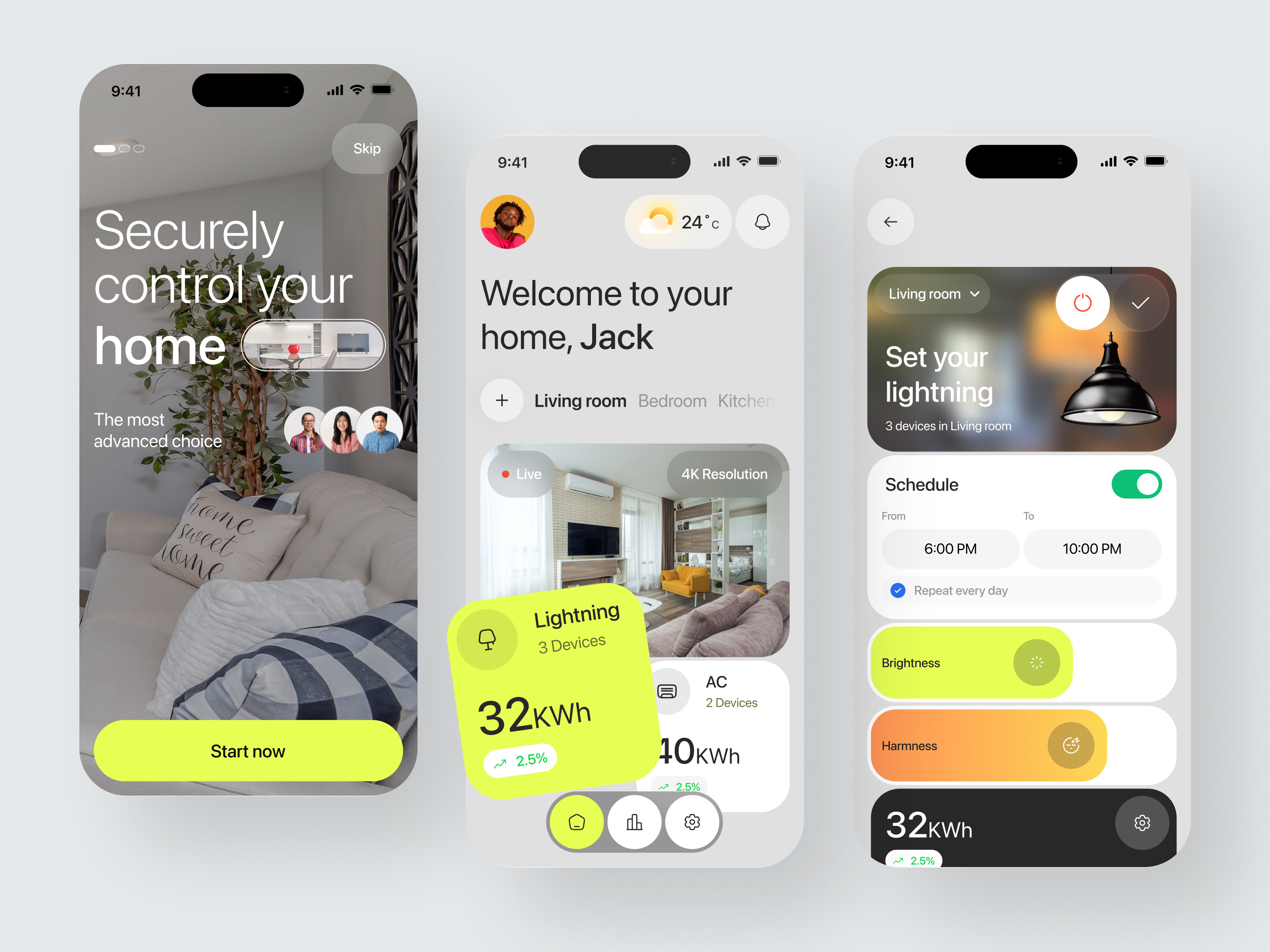 iNoc - Smart Home App by Pam Sykes for ItWorks Agency on Dribbble
