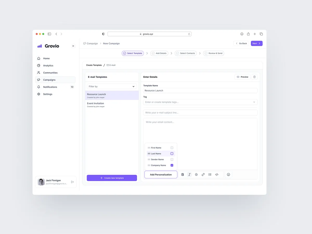 Browse thousands of Campaign UI images for design inspiration | Dribbble
