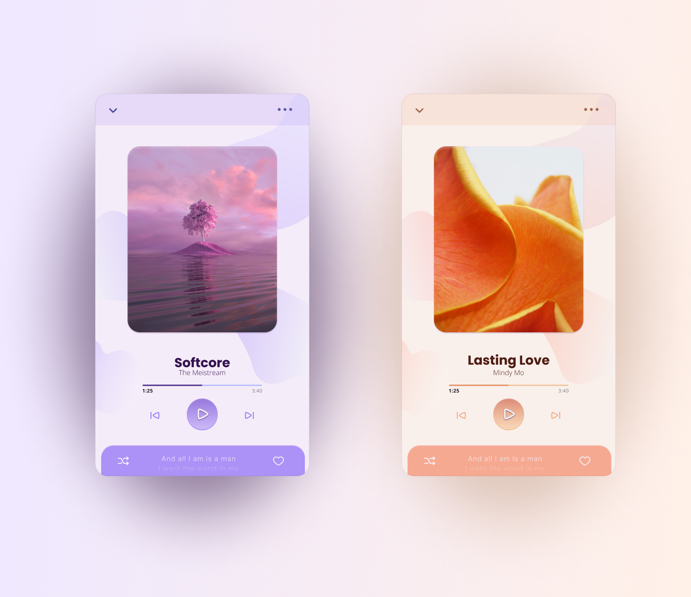 Dynamic Color Music Player by Helena Sternicka on Dribbble