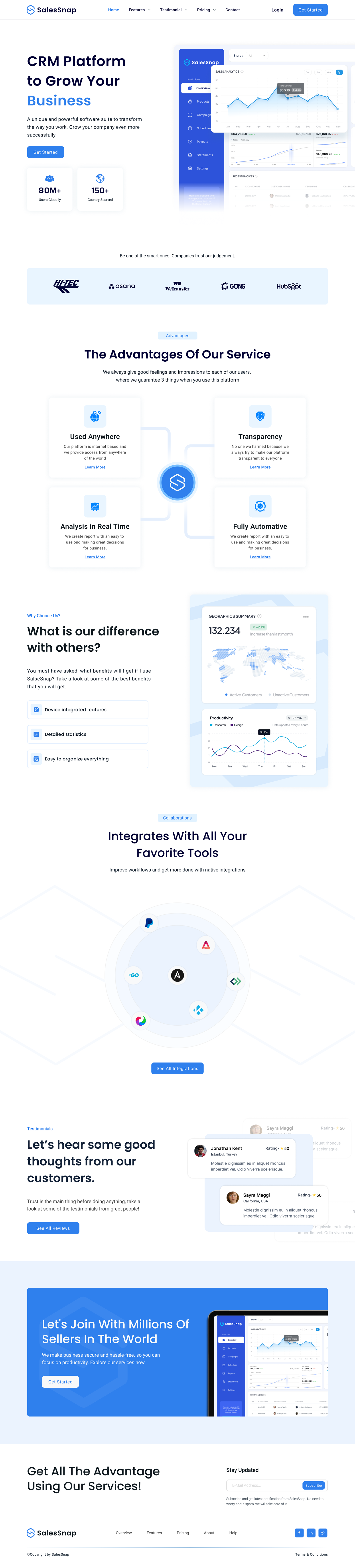 Sass Landing page Design by Khaled Mohammad Rakib on Dribbble