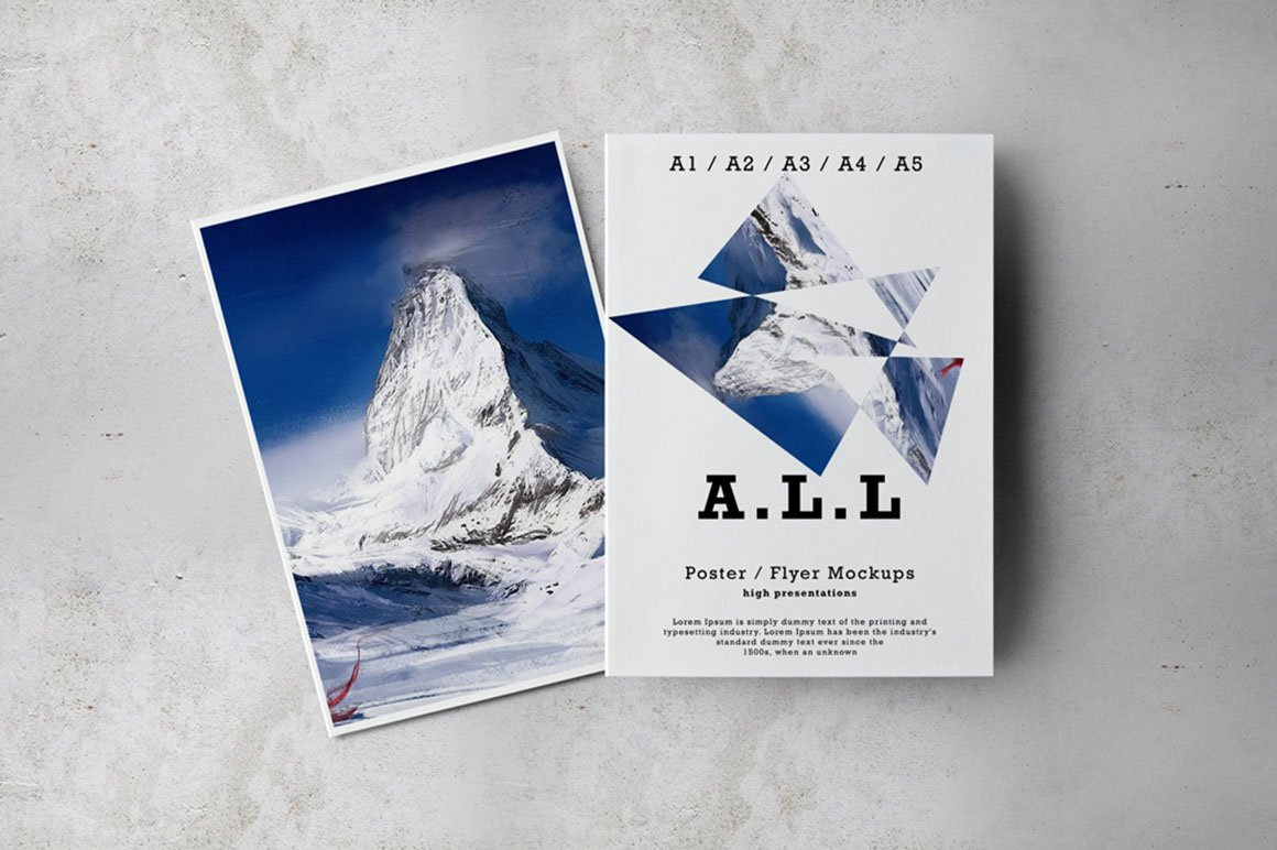 A3/A4/A5 Poster / Flyer Mockups V.2 by Graphic Cuts on Dribbble