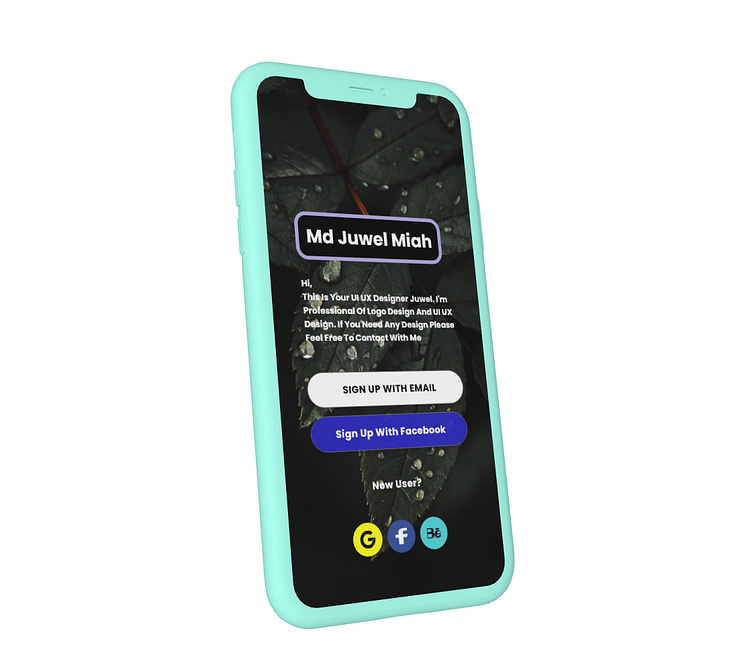 UI/UX Design with Mockup by Md Juwel Miah on Dribbble