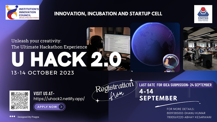 Hackathon Banner by Pragya Srivastava on Dribbble
