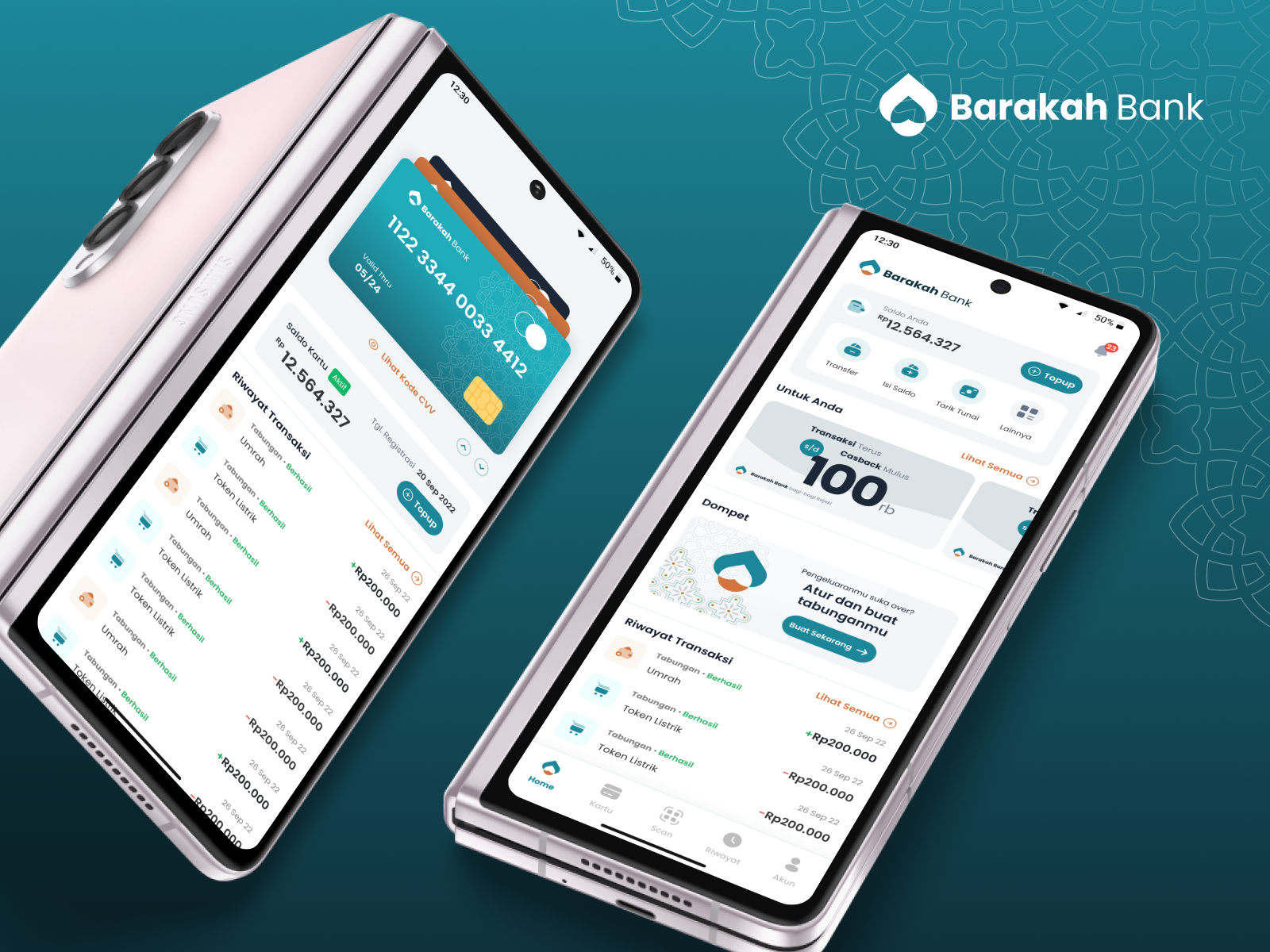 Barakah Bank: Islamic Bank Payment App by Utara Design on Dribbble