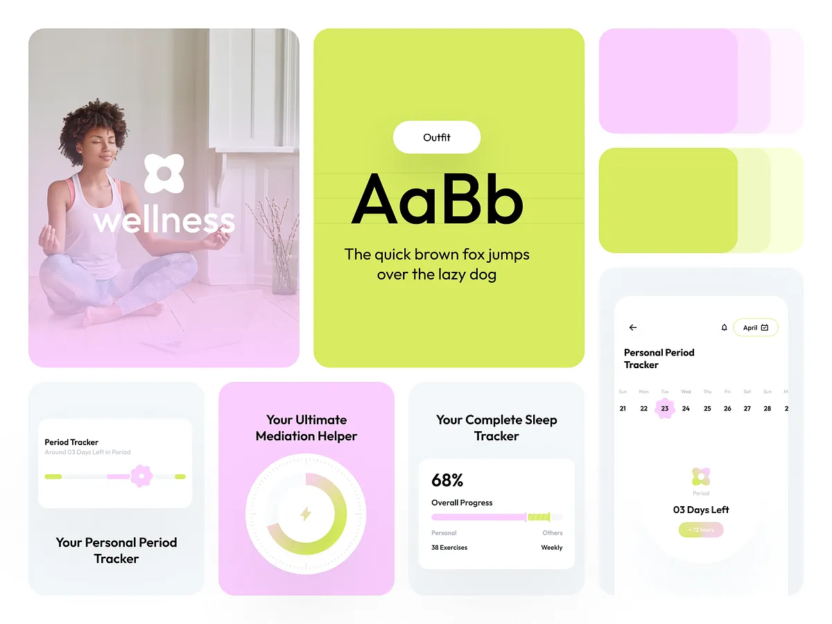 Wellness All In One Ui Kit Components By Kawsar Ahmed On Dribbble