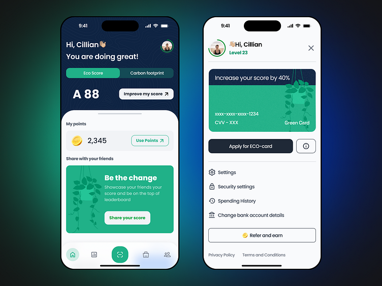 ECO- Score (Carbon Footprint) by Abhijay Rajput on Dribbble
