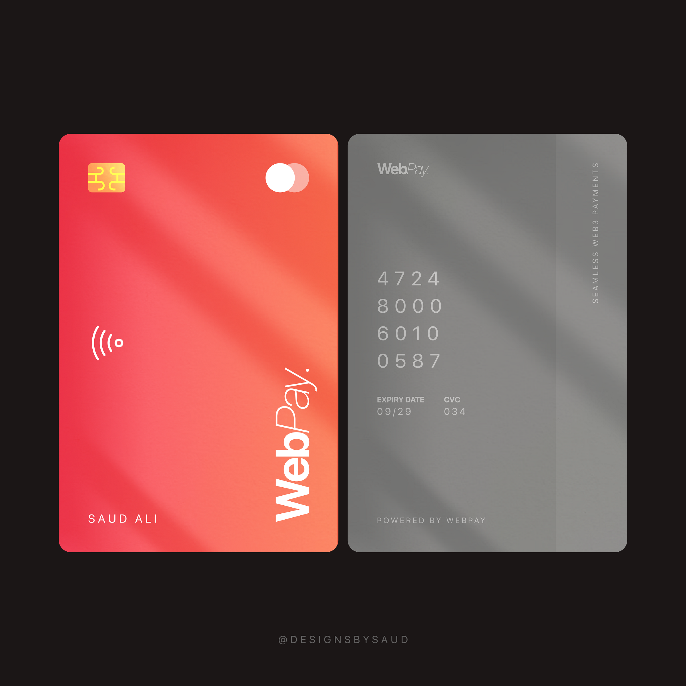 WebPay: Web3 Wallet Card Design by Saud Ali on Dribbble