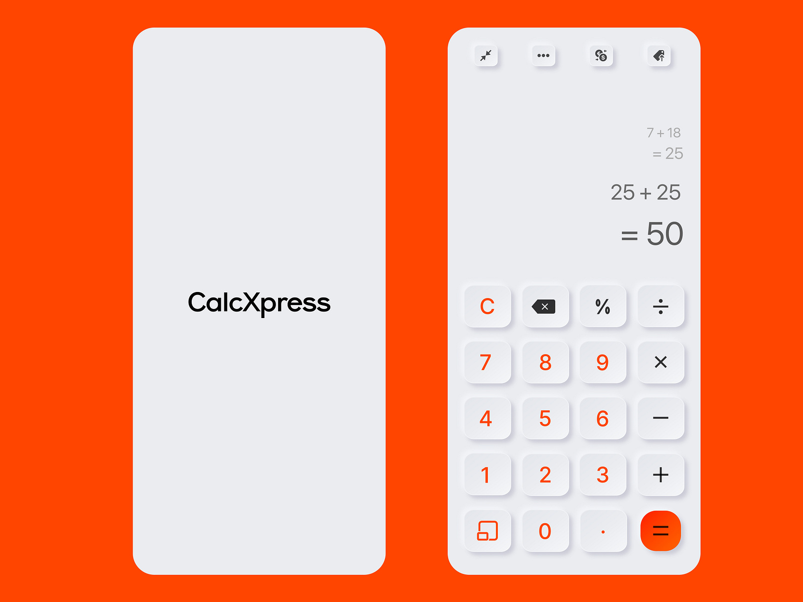 Neumorphic Calculator UI Design by MOHAN UI UX DESIGNER on Dribbble