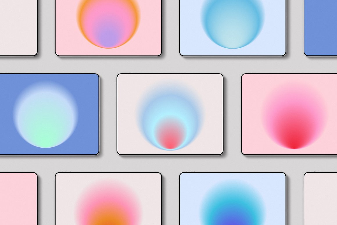 3 in 1 Round Aura Gradient Bundle by Sunny goo on Dribbble