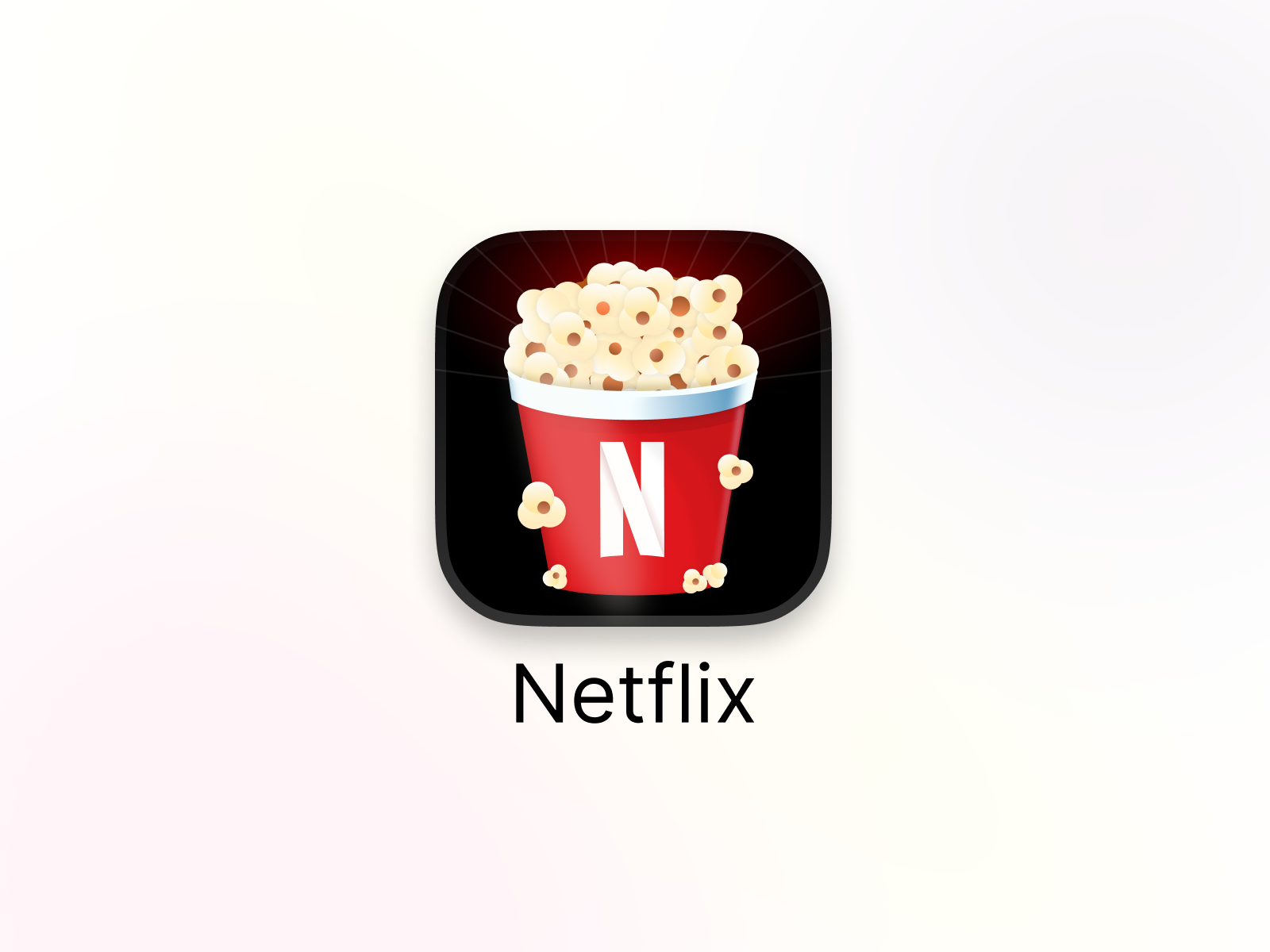 Netflix - App icon redesign concept #8 by Eddy on Dribbble